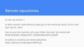 Intro to Git DevOps Tally Presentation 101615 | PPTX | Operating Systems | Computer Software and ...