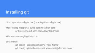 Intro to Git DevOps Tally Presentation 101615 | PPTX | Operating Systems | Computer Software and ...