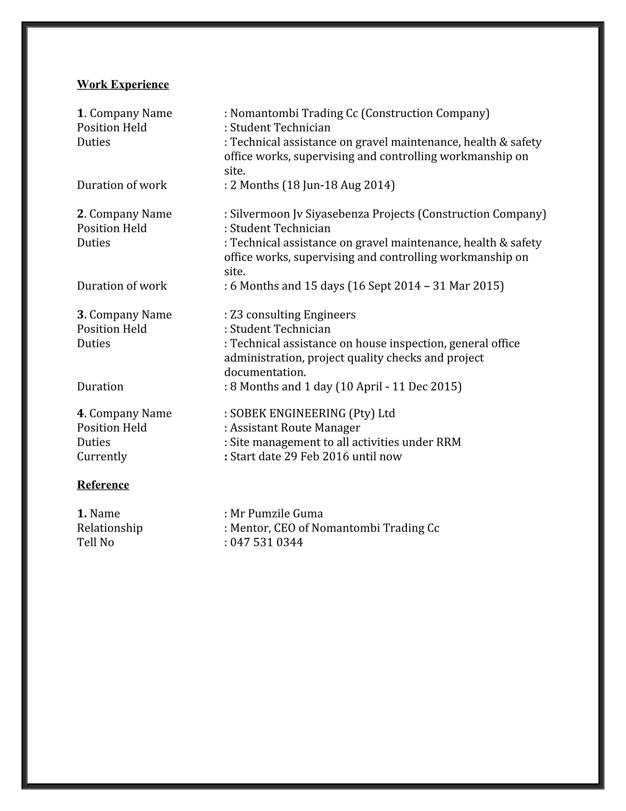 CV updated | DOC