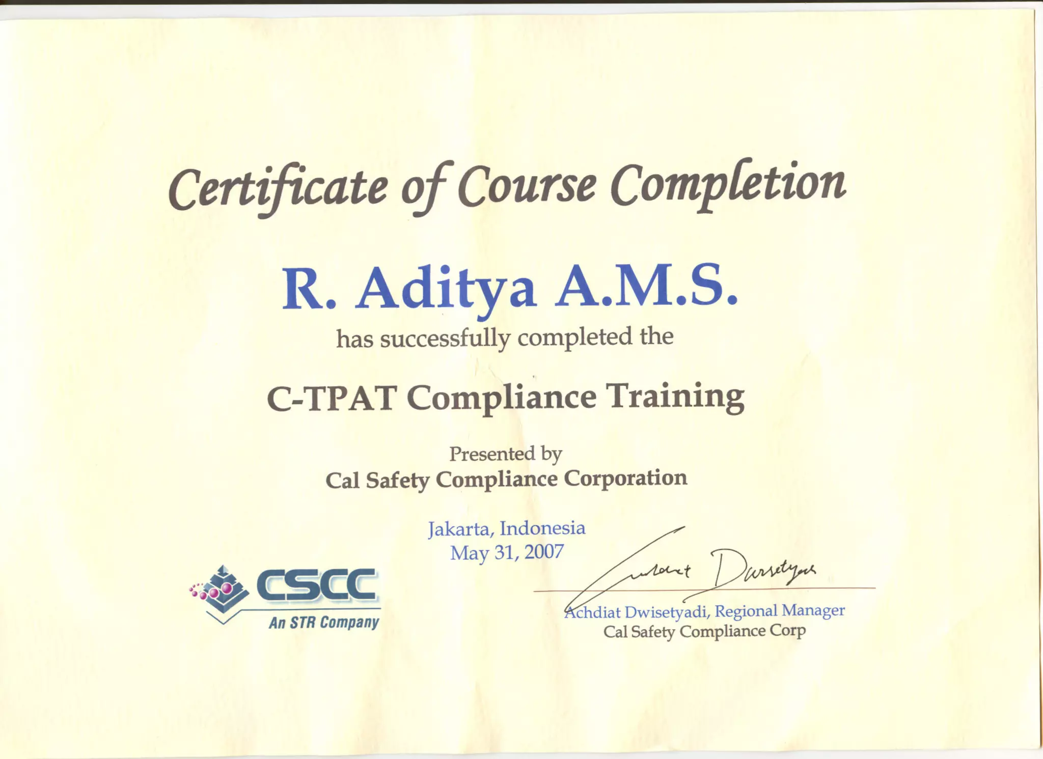 Certificate C-TPAT | PDF