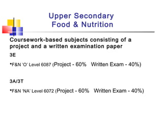 3E/3A Food & Nutrition | PPT