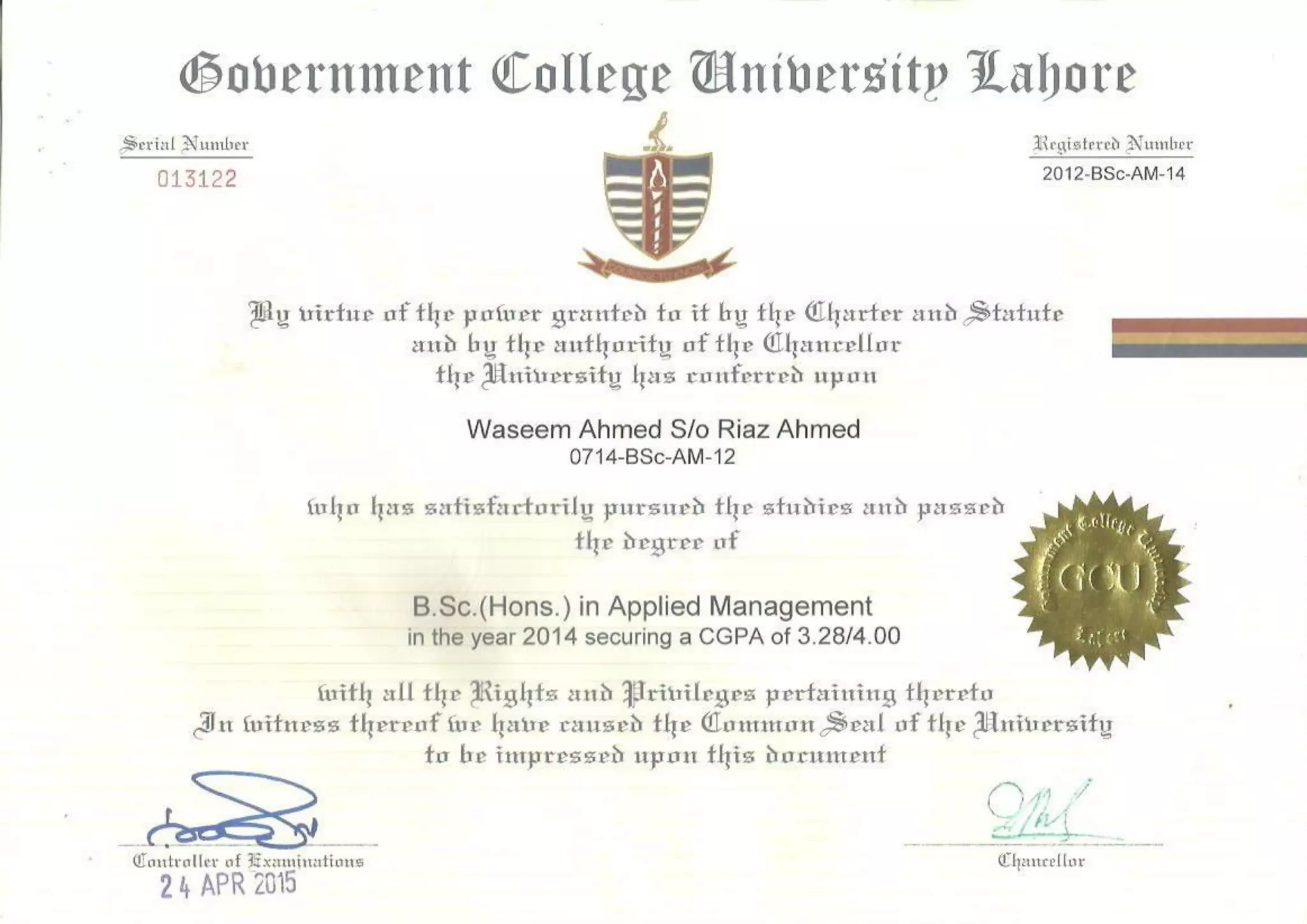 B.Sc. Hons. Degree | PDF