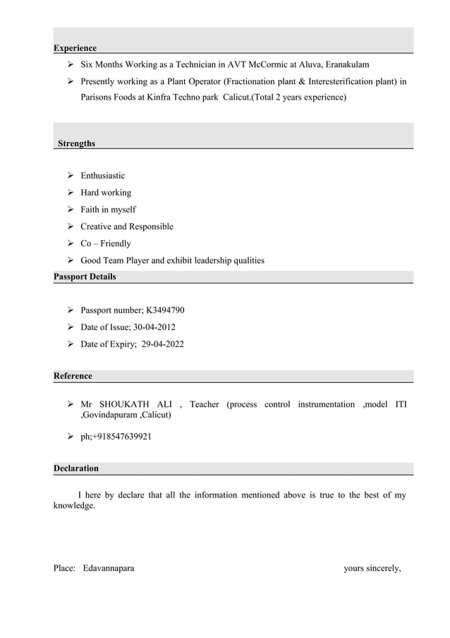 RESUME SIBI S ACHARY | DOC