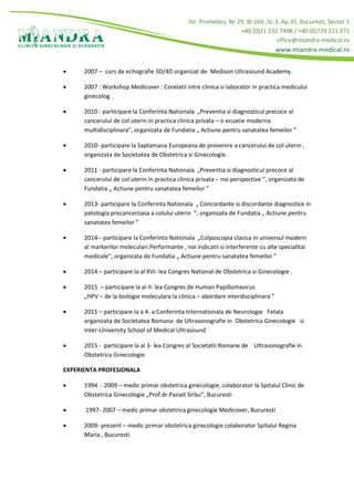 CV Dr. Popescu | PDF