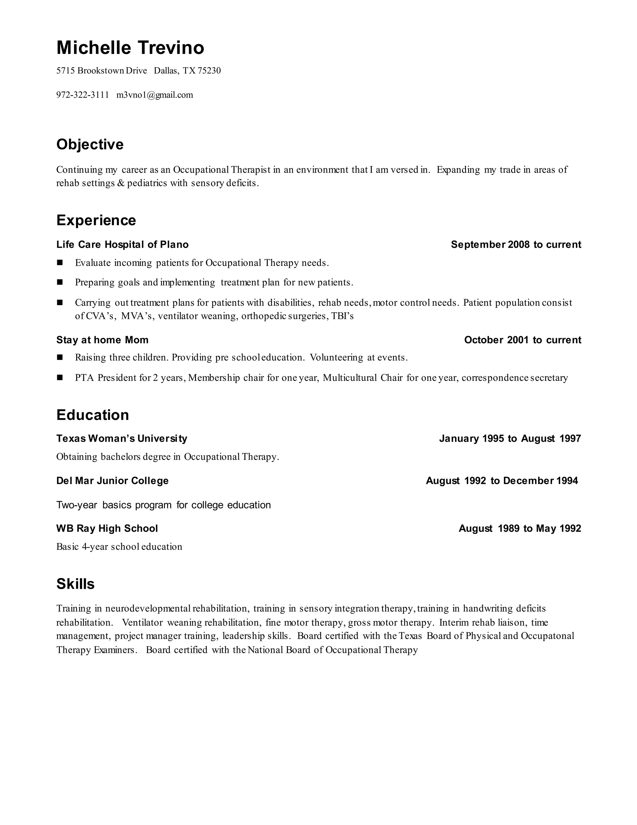 resume16 | PDF