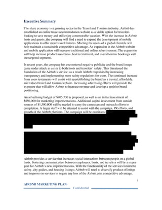 Airbnb Marketing Plan _ Sample | PDF