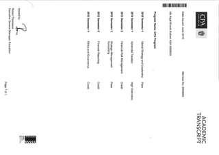 CPA Transcript | PDF