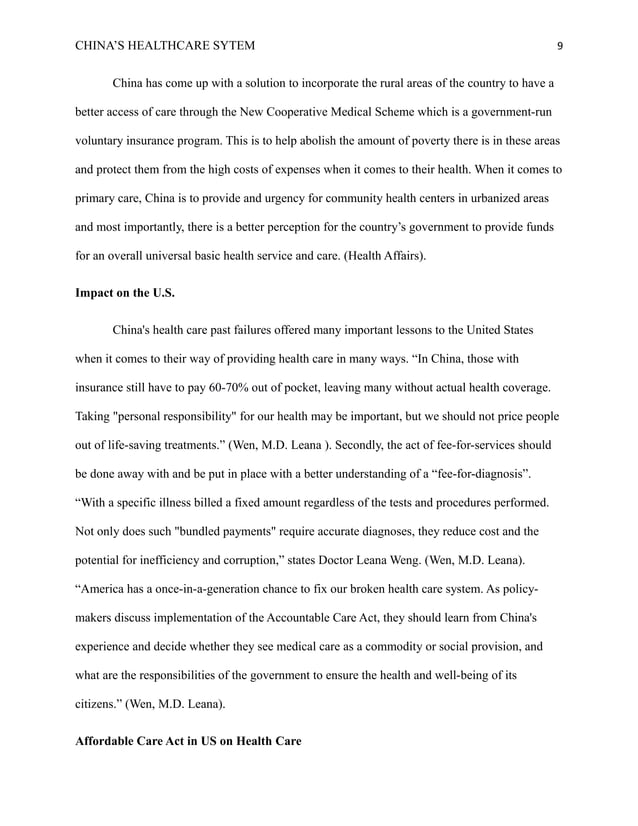 China's Healthcare System | ODT