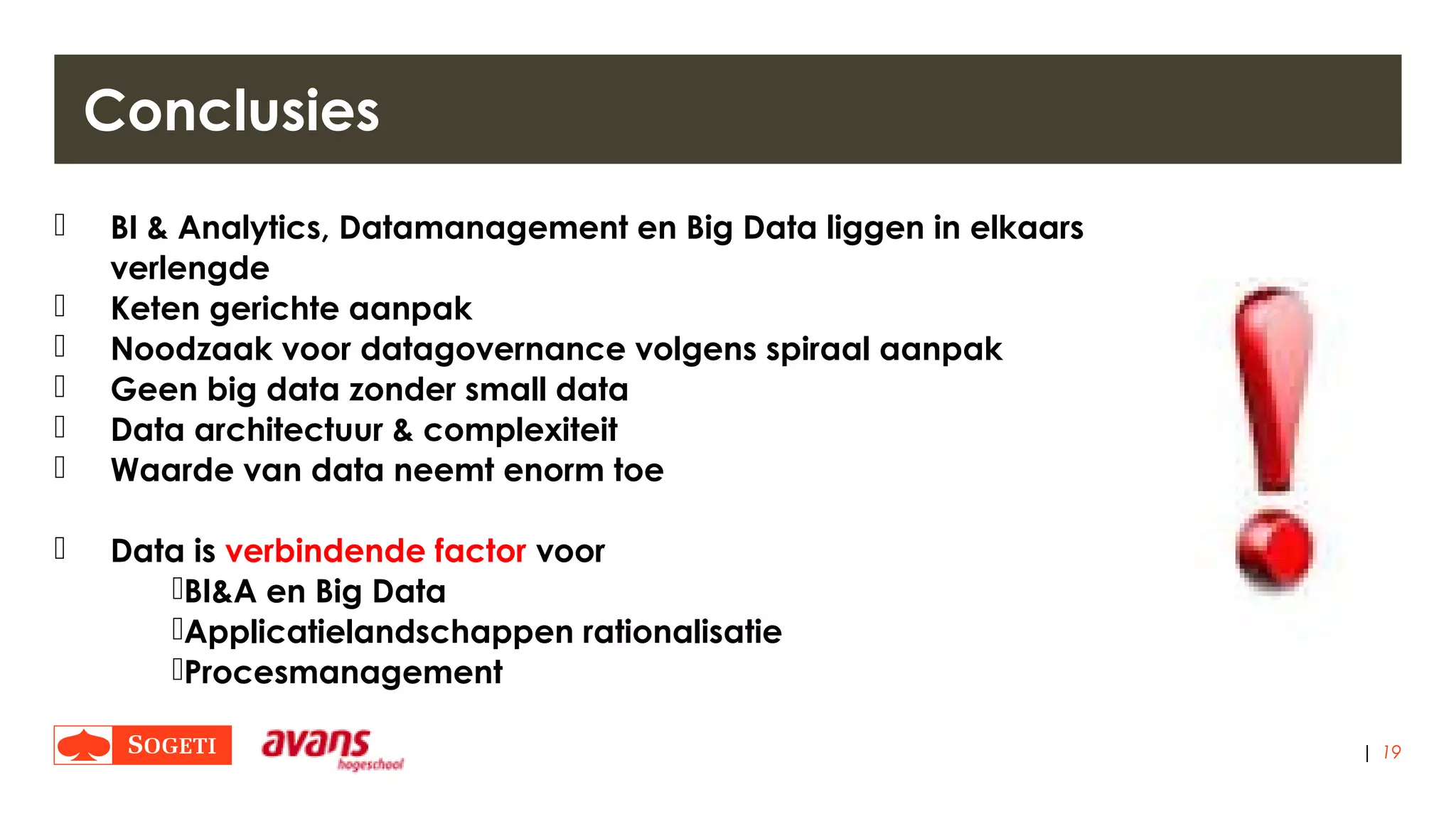 Avans Data verbindende factor | PPT