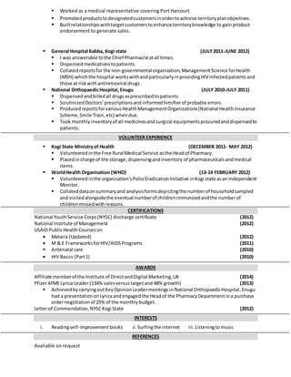 NWAEZE McGERALD CHIMEZIE Curriculum Vitae | DOCX