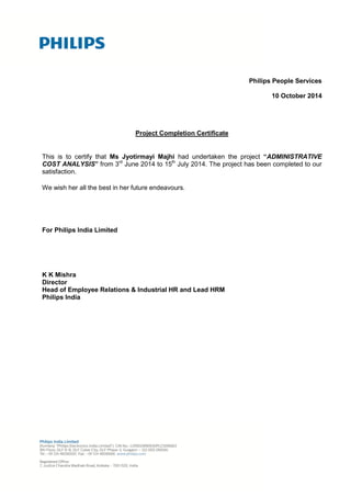 Jyotirmayi Majhi_Intern Completion letter | PDF