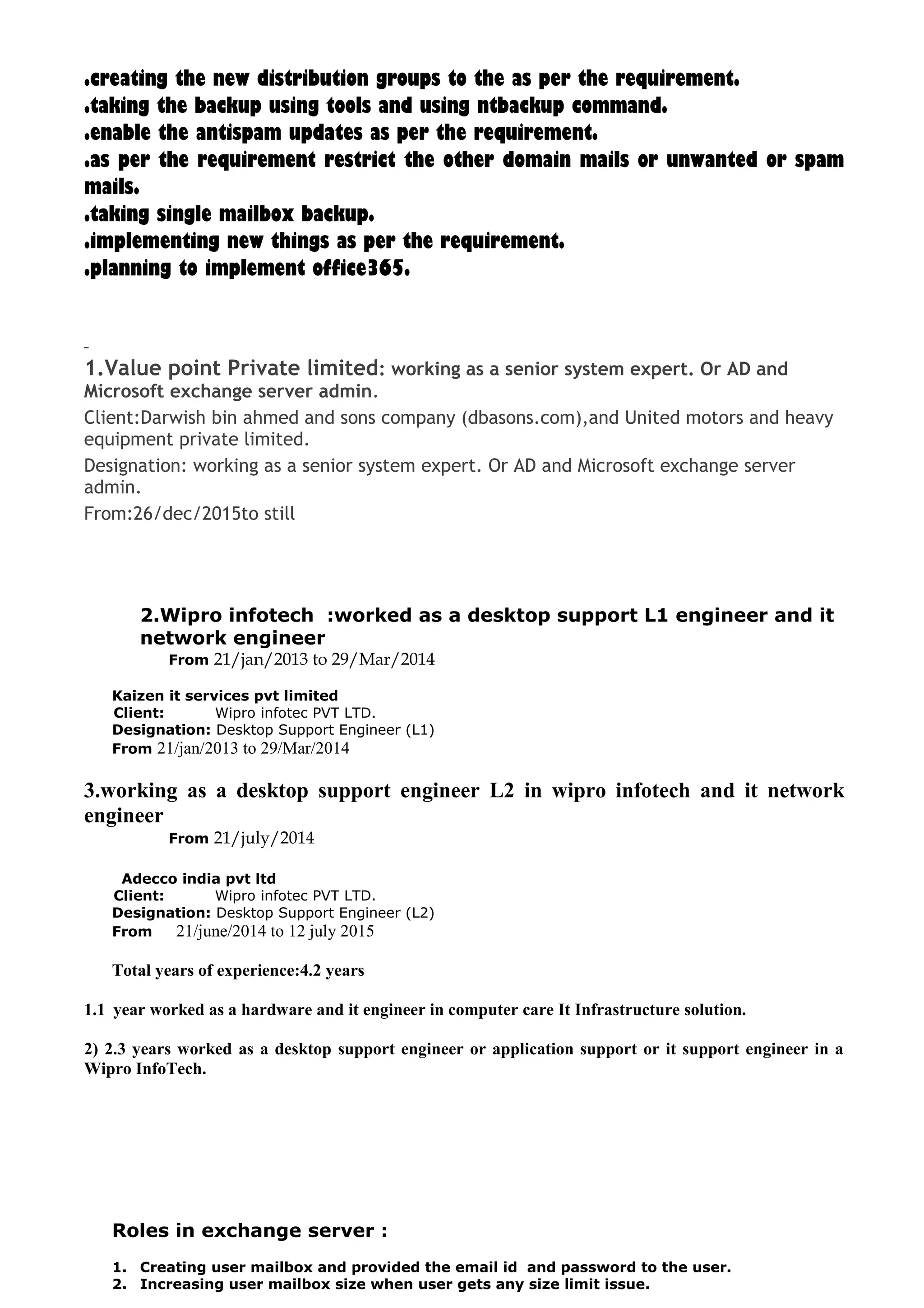abdul_new_resume (2) | DOC | IT and Internet Support | Internet