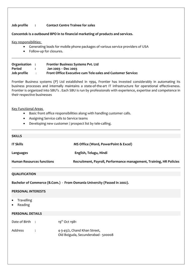 Bhavani Resume(1) | DOC
