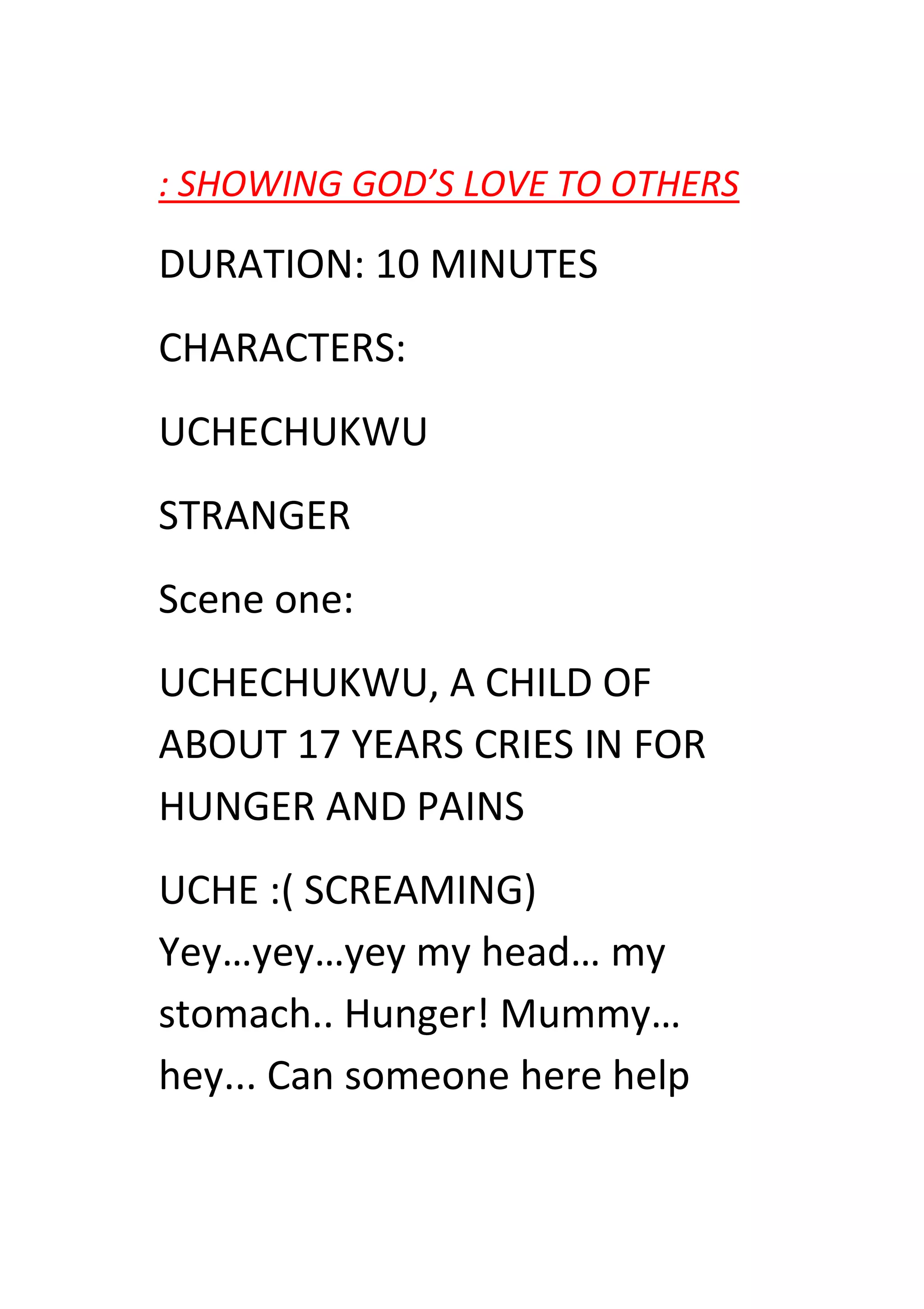 SHARING IS THE LOVE OF JESUS CHRIST | PDF