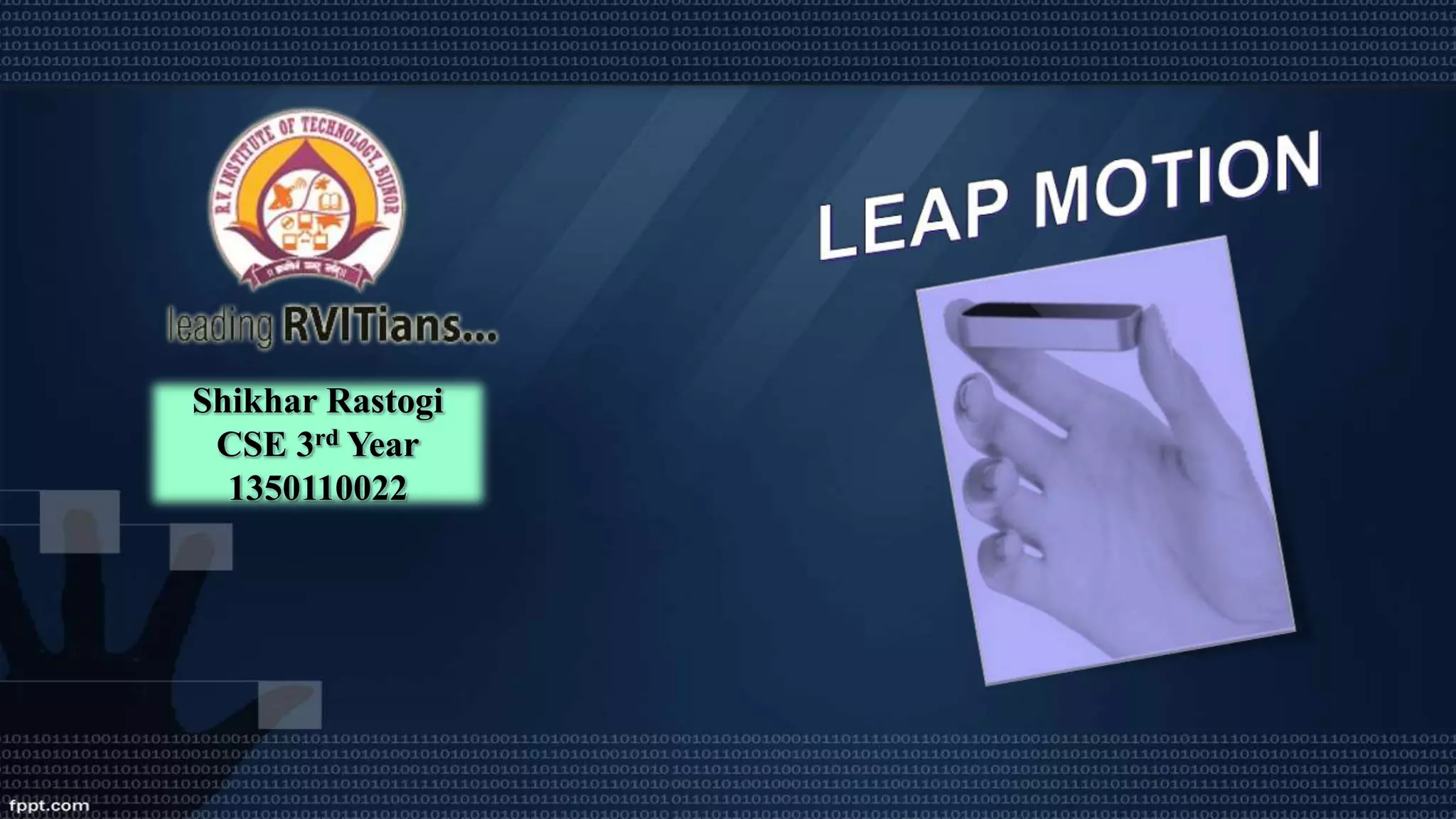 Leap Motion ppt | PPTX