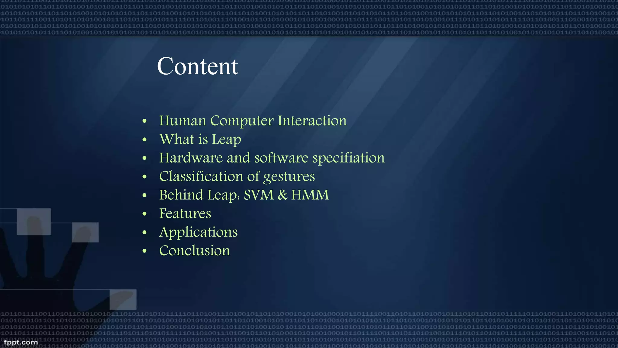 Leap Motion ppt | PPTX