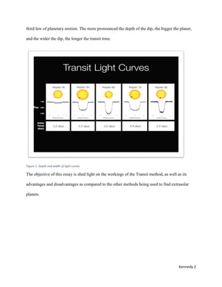 The Transit Method for Exoplanet Detection | PDF | Physics | Science