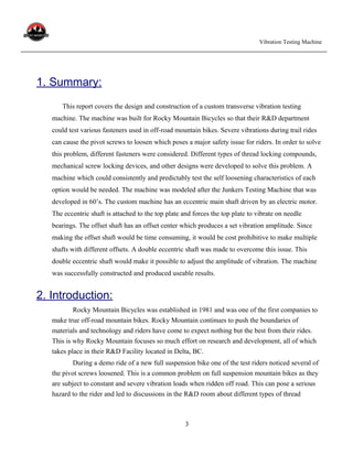 Report, Vibration Testing Machine-1 | DOC