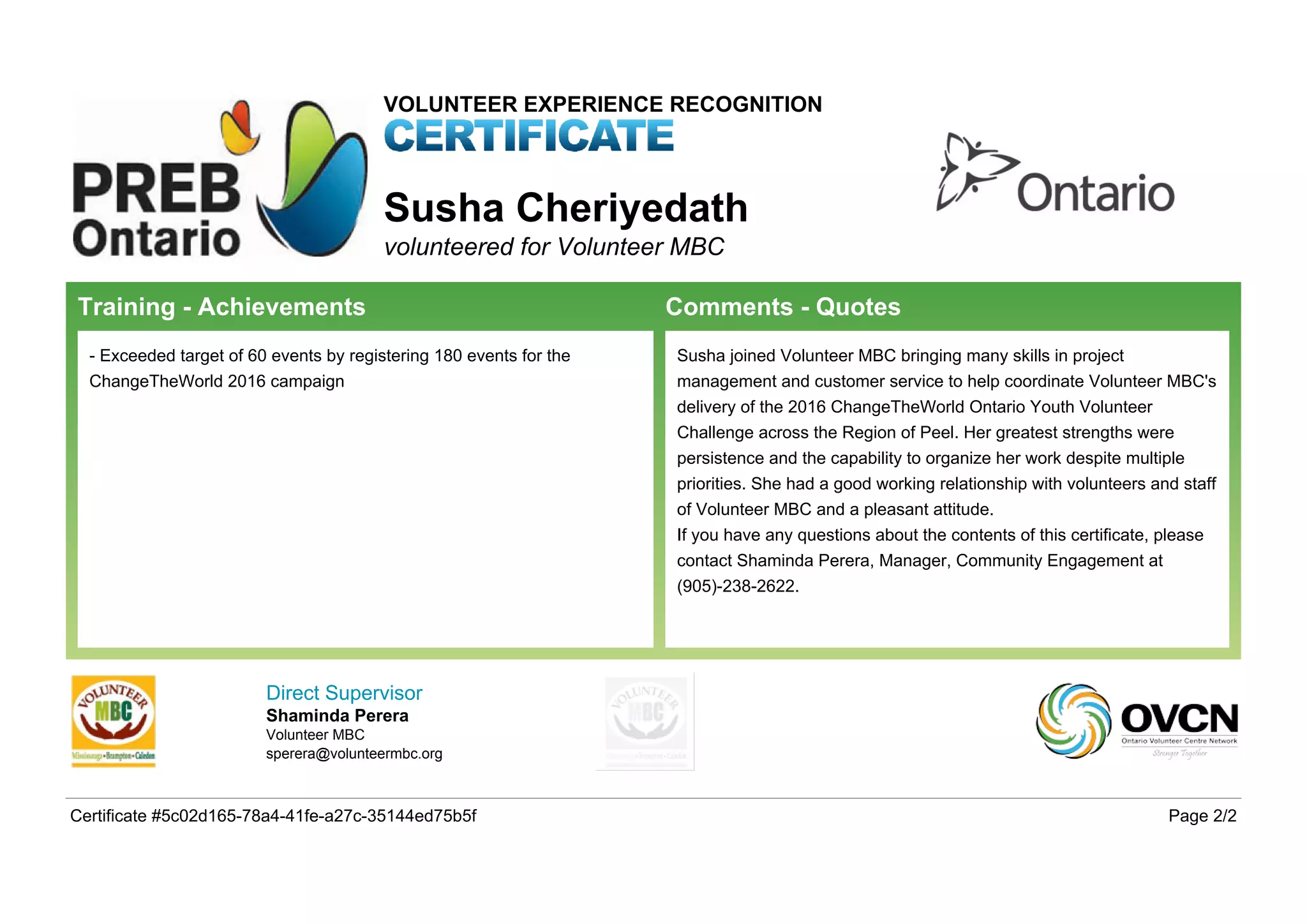 PREBCertificate - Susha | PDF