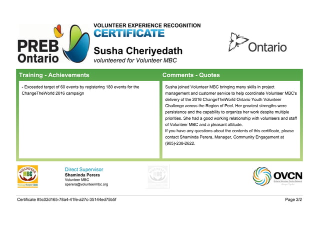 PREBCertificate - Susha | PDF