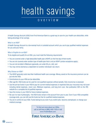 HSA Employer Guide | PDF