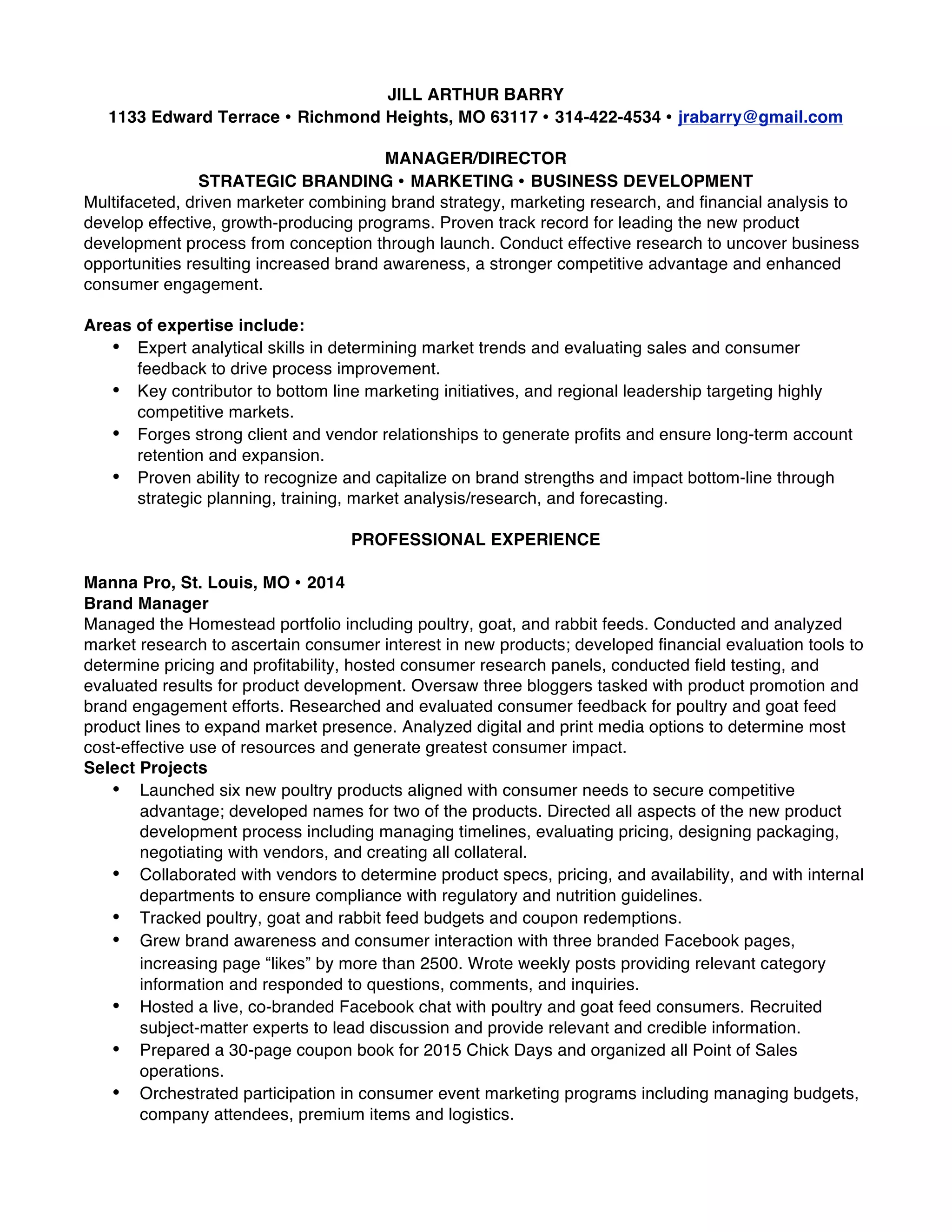 Jill_Barry_Resume_Dec 2014 | PDF