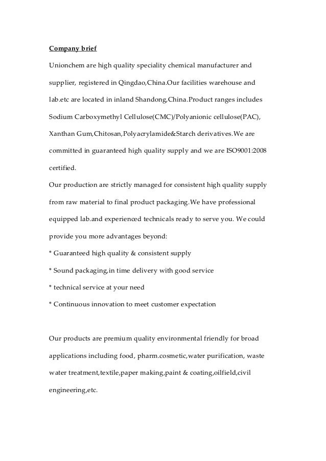 Company brief introduction