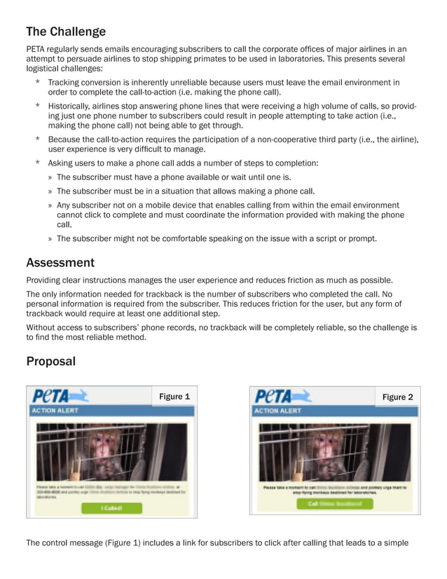 PETA Call-In Case Study | PDF | Email | Internet