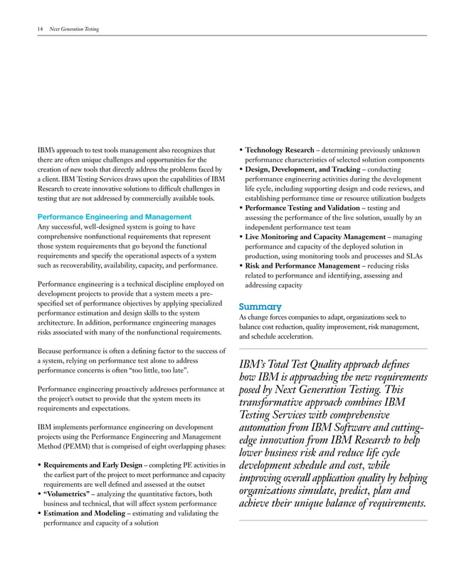 Next Generation Testing | PDF