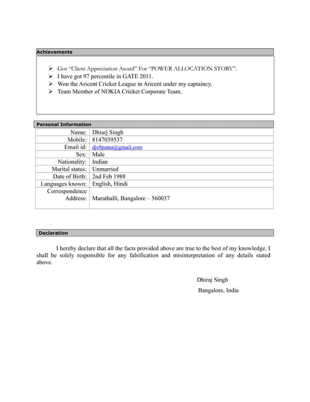 Dhiraj_Resume | PDF