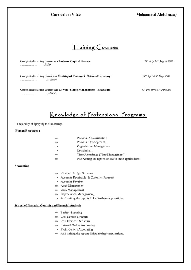 My Updated C.V | PDF