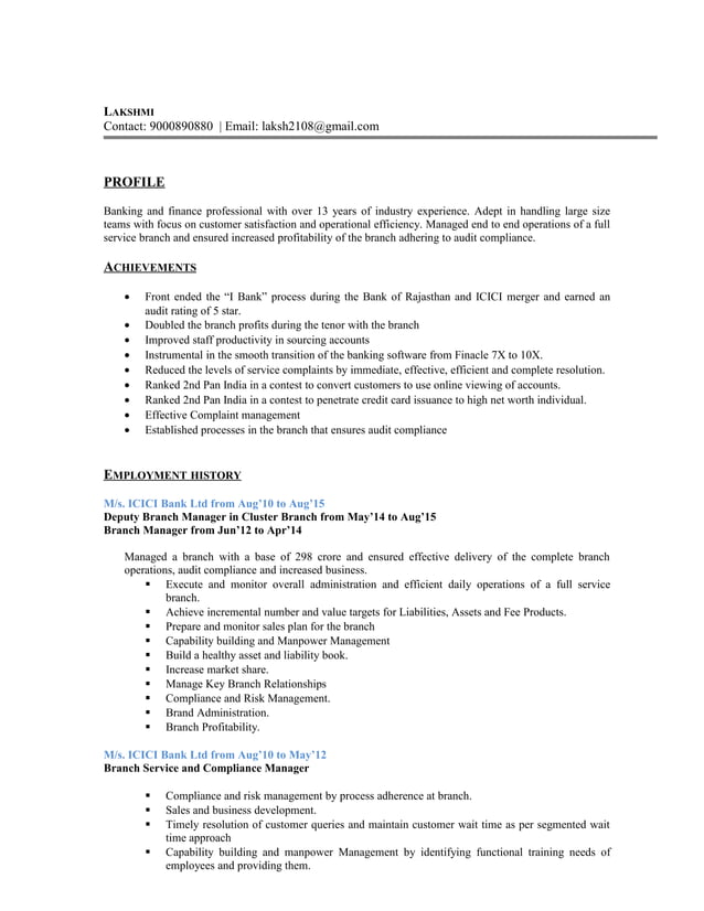 Lakshmi_resume | PDF