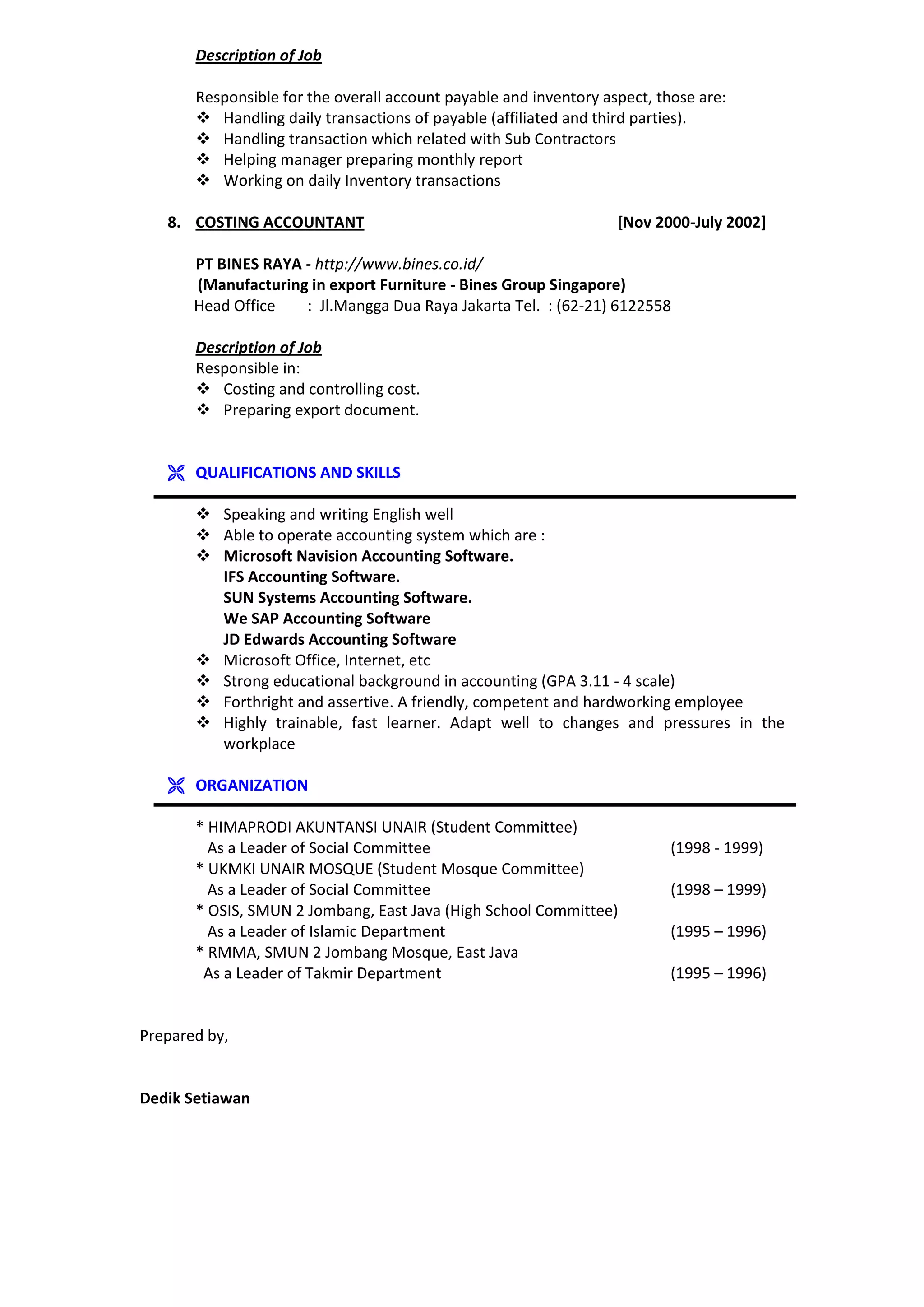 Dedik_Resume | PDF