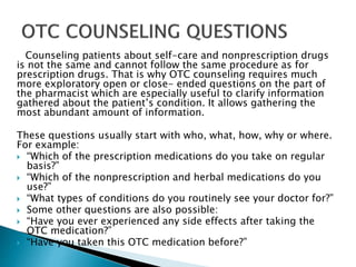 OTC MEDICATIONS | PPTX