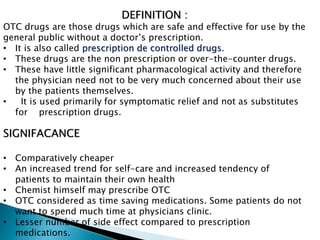 OTC MEDICATIONS | PPT