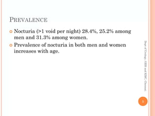 Nocturia, definition, guidelines and treatment | PPTX