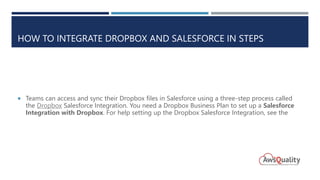 3 Easy Steps to Integrate Salesforce and Dropbox.pptx