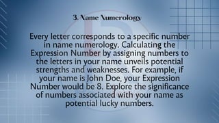 3 Easy Ways On How To Find Your Lucky Numbers | PPTX