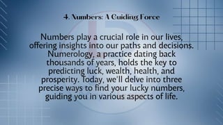 3 Easy Ways On How To Find Your Lucky Numbers | PPTX
