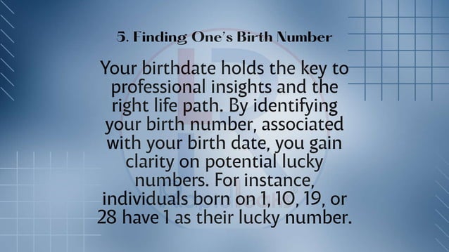 3 Easy Ways On How To Find Your Lucky Numbers | PPT