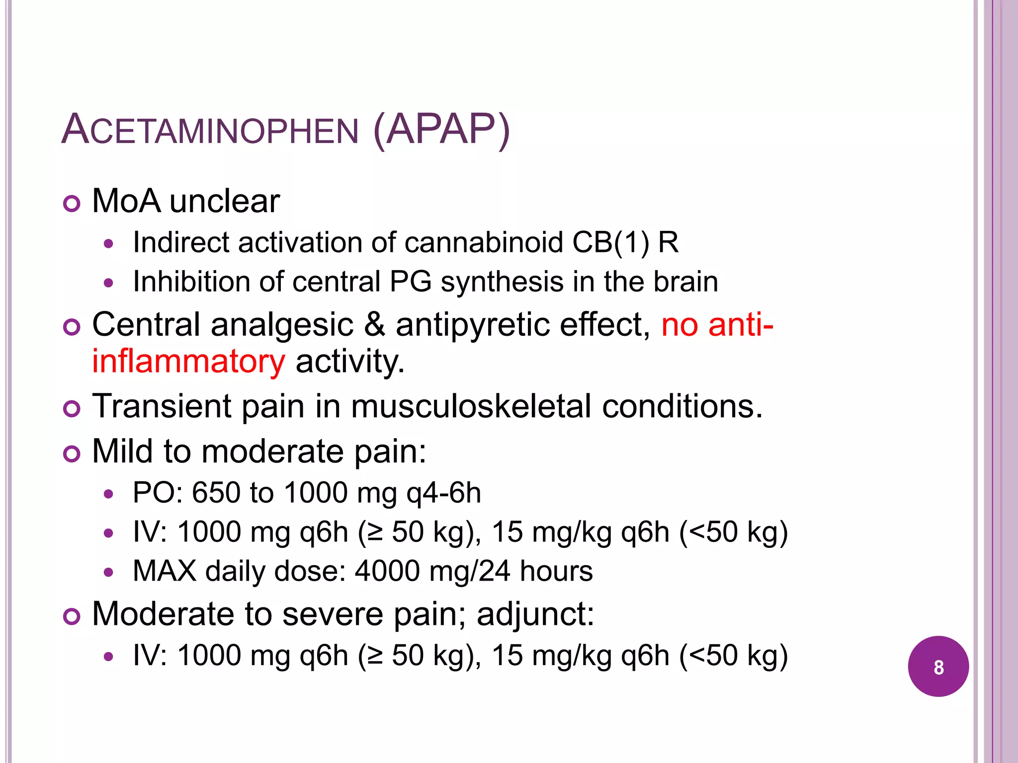 Acute pain management | PPTX