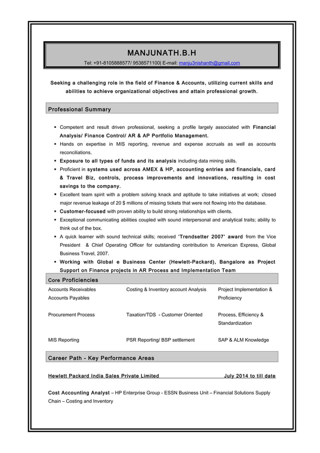 Manjunath_B_H CV | DOC