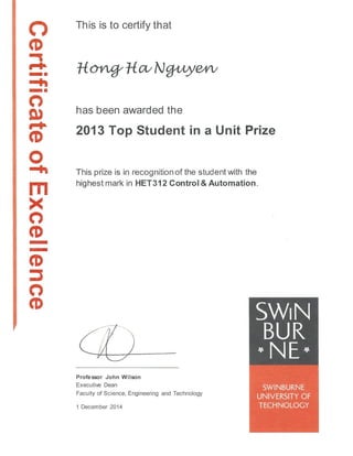 Top Student Prize | PDF