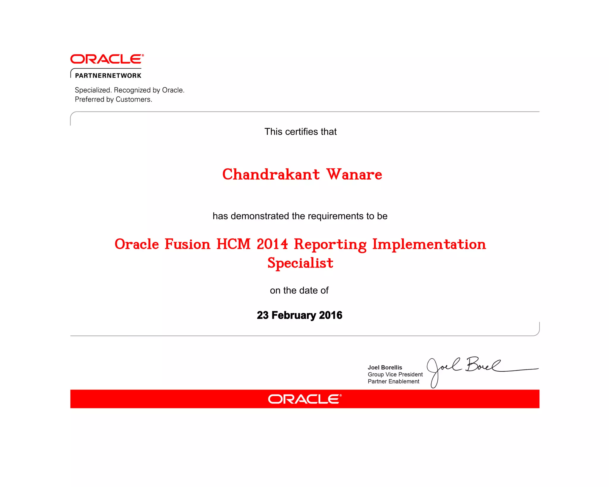 Oracle Fusion HCM 2014 Reporting Implementation Specialist | PDF | Computer Software and ...