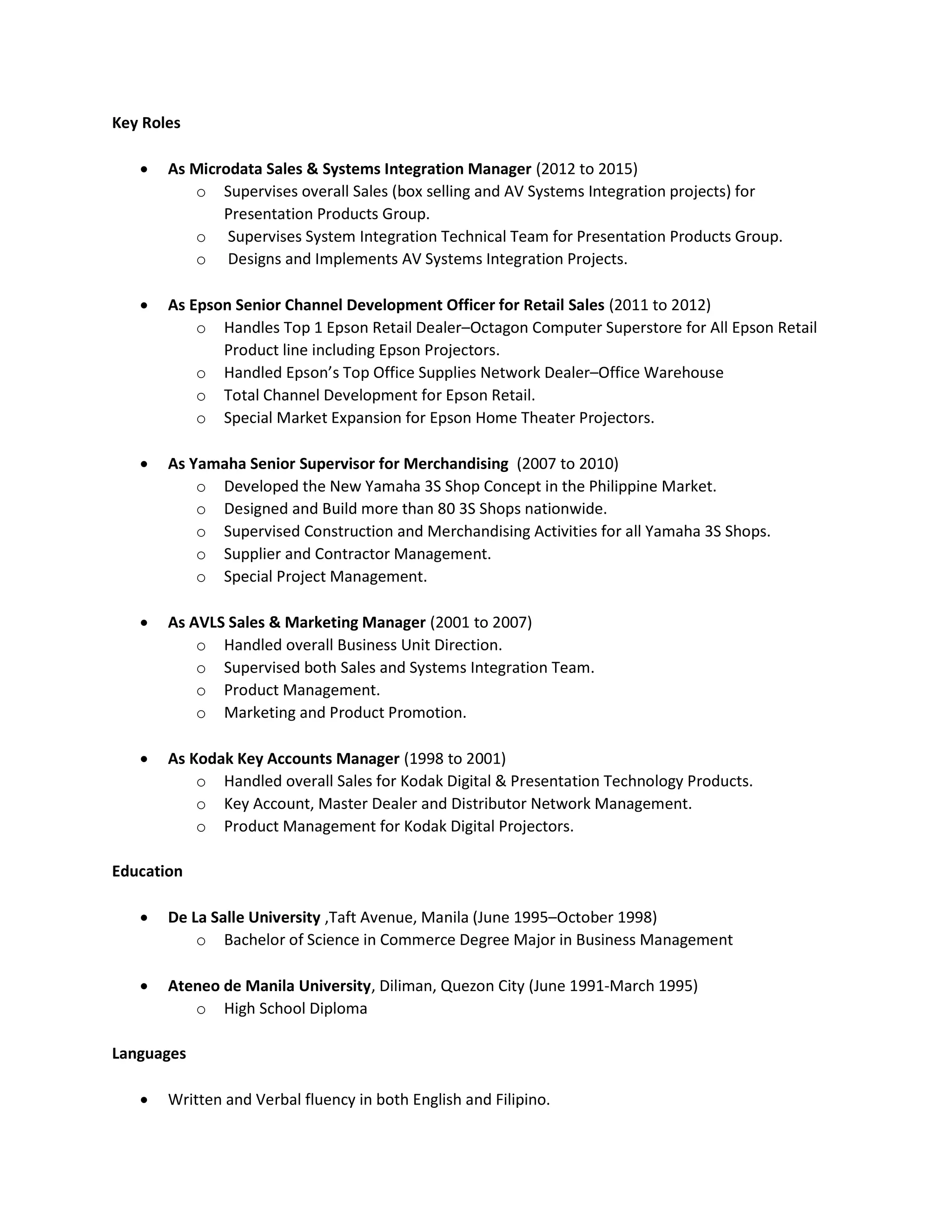 CV Warren Stanley Sison | PDF