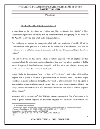 ALS, noida - memo - R MK Nambyar | PDF