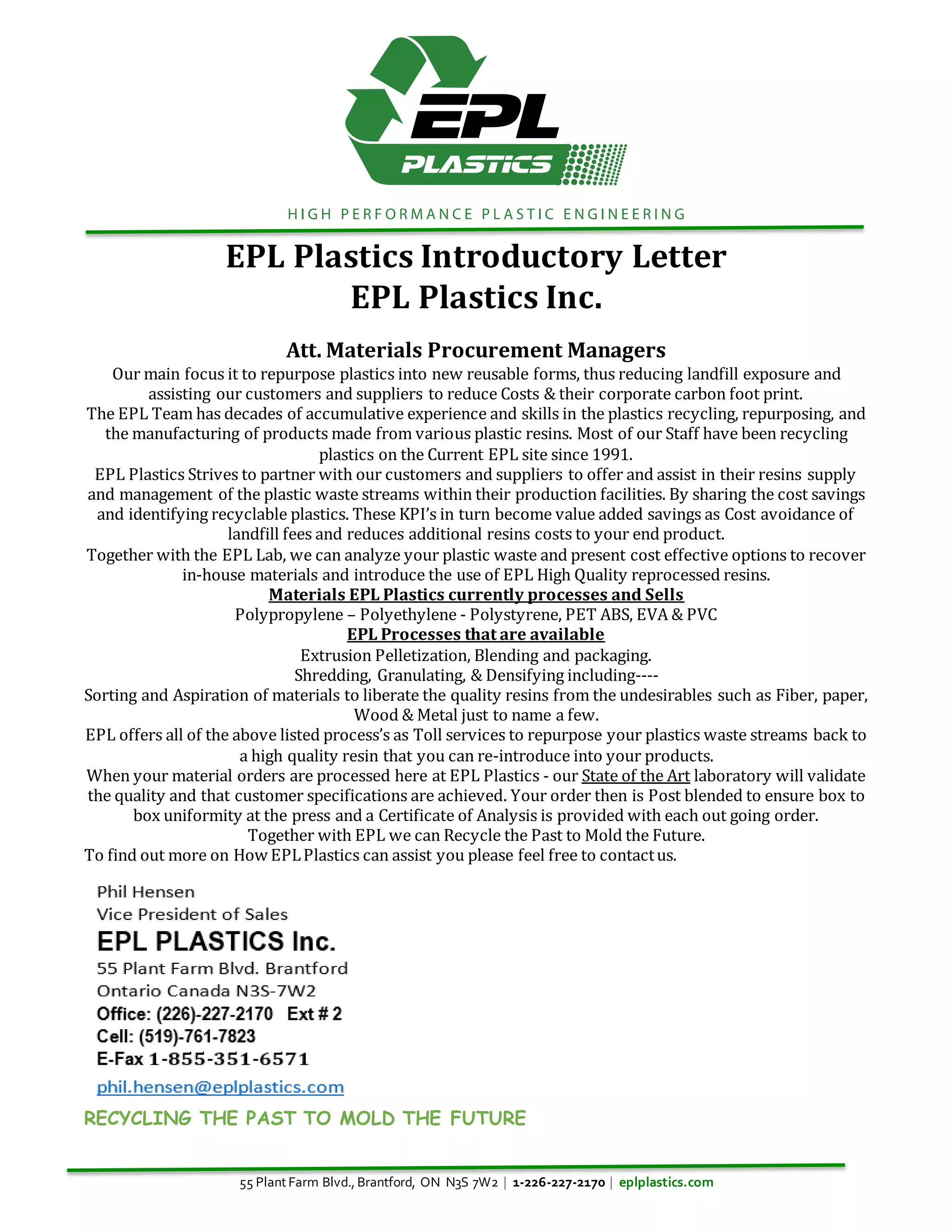EPL Intro on Letterhead | DOCX