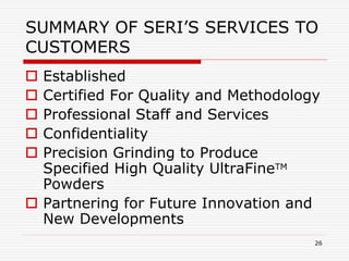 SERI presentation1-5-10 | PPTX
