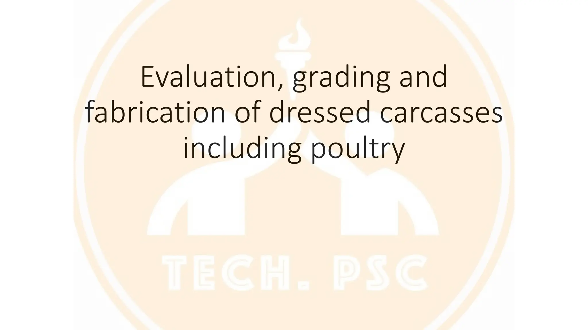 Evaluation and grading of characteristics including poultry | PDF