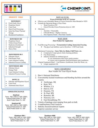 Dowfrost-Dowtherm Sales Card 10.12.15